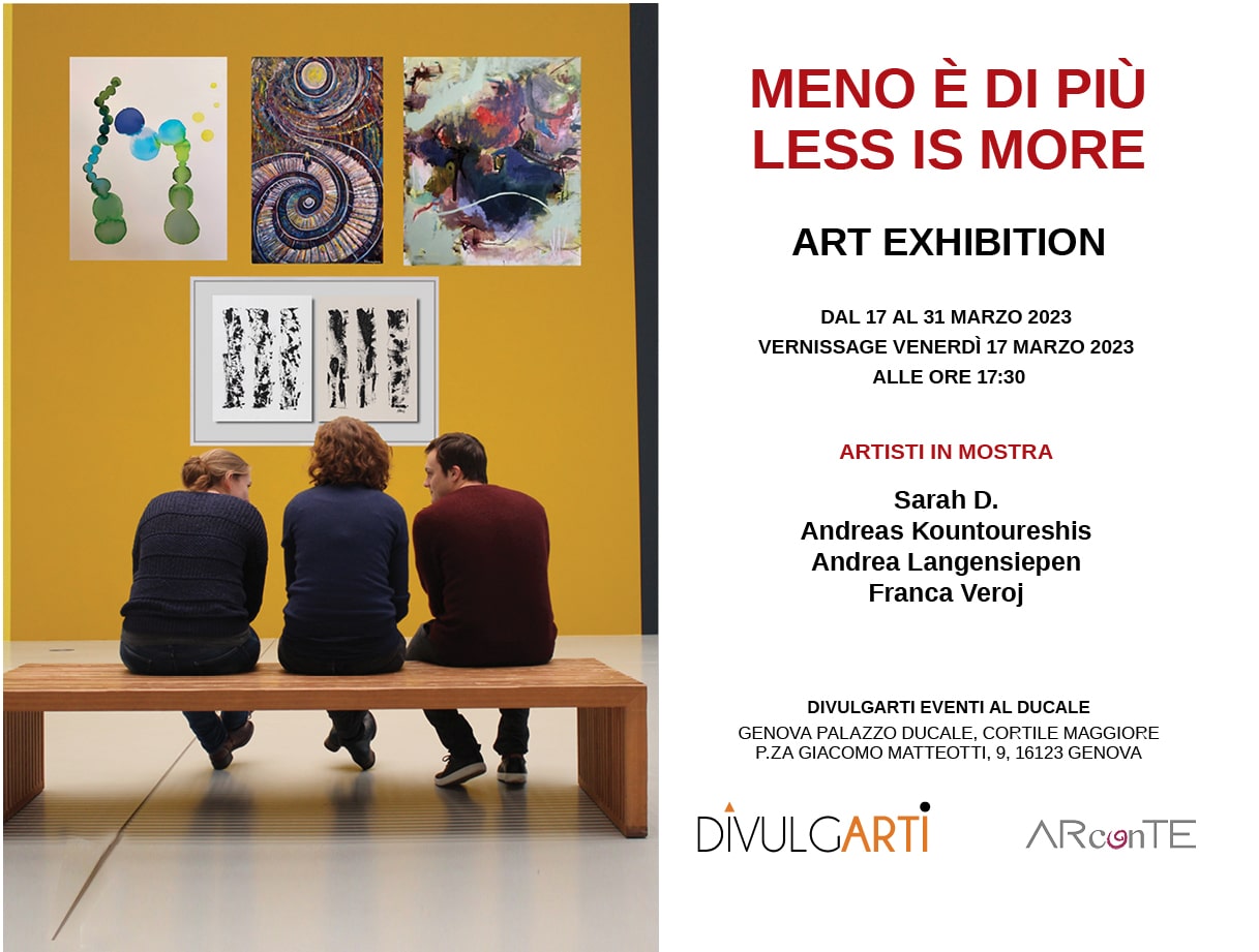 Meno è di più - LESS IS MORE- ARTE CONTEMPORANEA